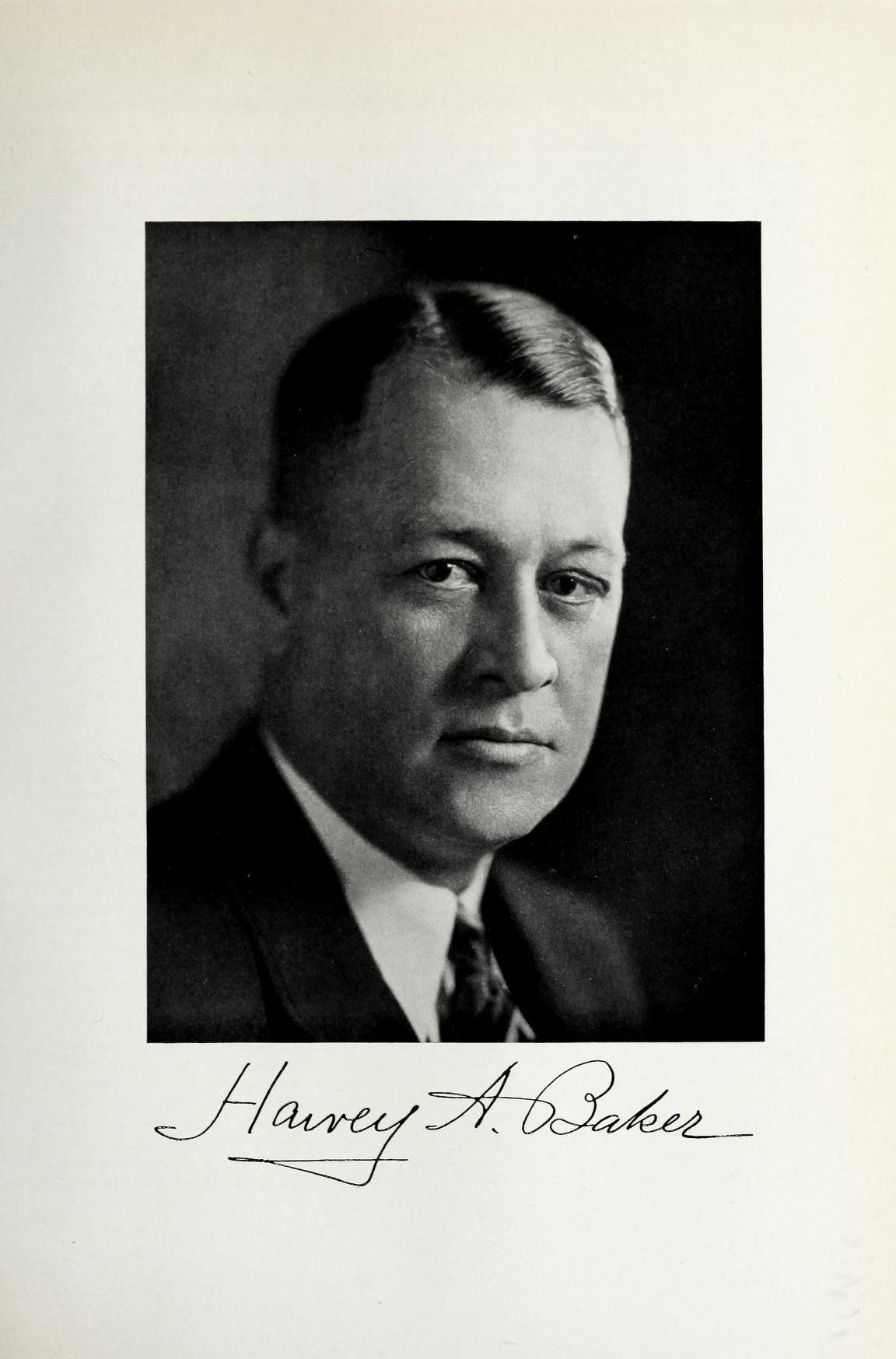 Biography of Harvey Almy Baker — Rhode Island Genealogy